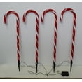 30"H LED Battery Operated Candy Cane Garden Stake, Set of 4 - Walmart.com