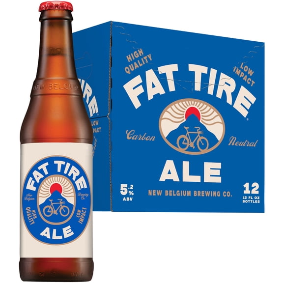 New Belgium Fat Tire Ale Craft Beer 6 Pack 12 fl oz Cans 5.2% ABV ...