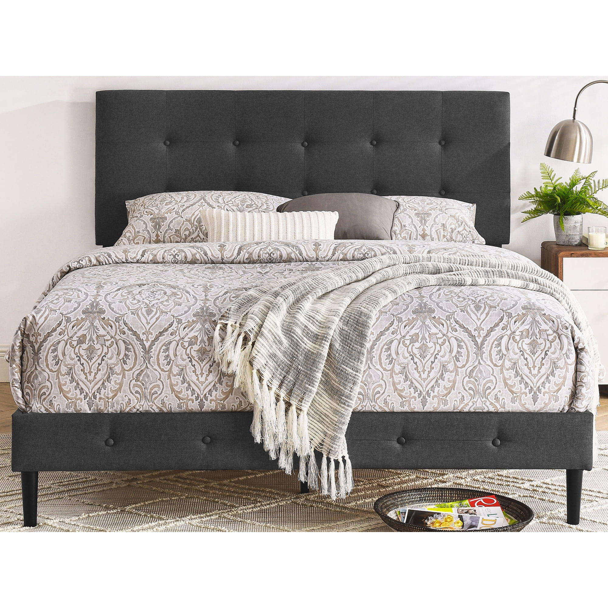 Click here for Decoro Cambridge Upholstered Wooden Platform Bed F... prices