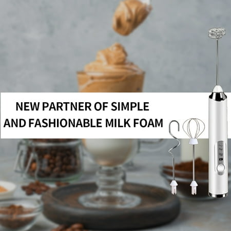 TB&W Electric Milk Frother Mixer 3 Speeds Coffee Milk Drink Egg Mixer ...