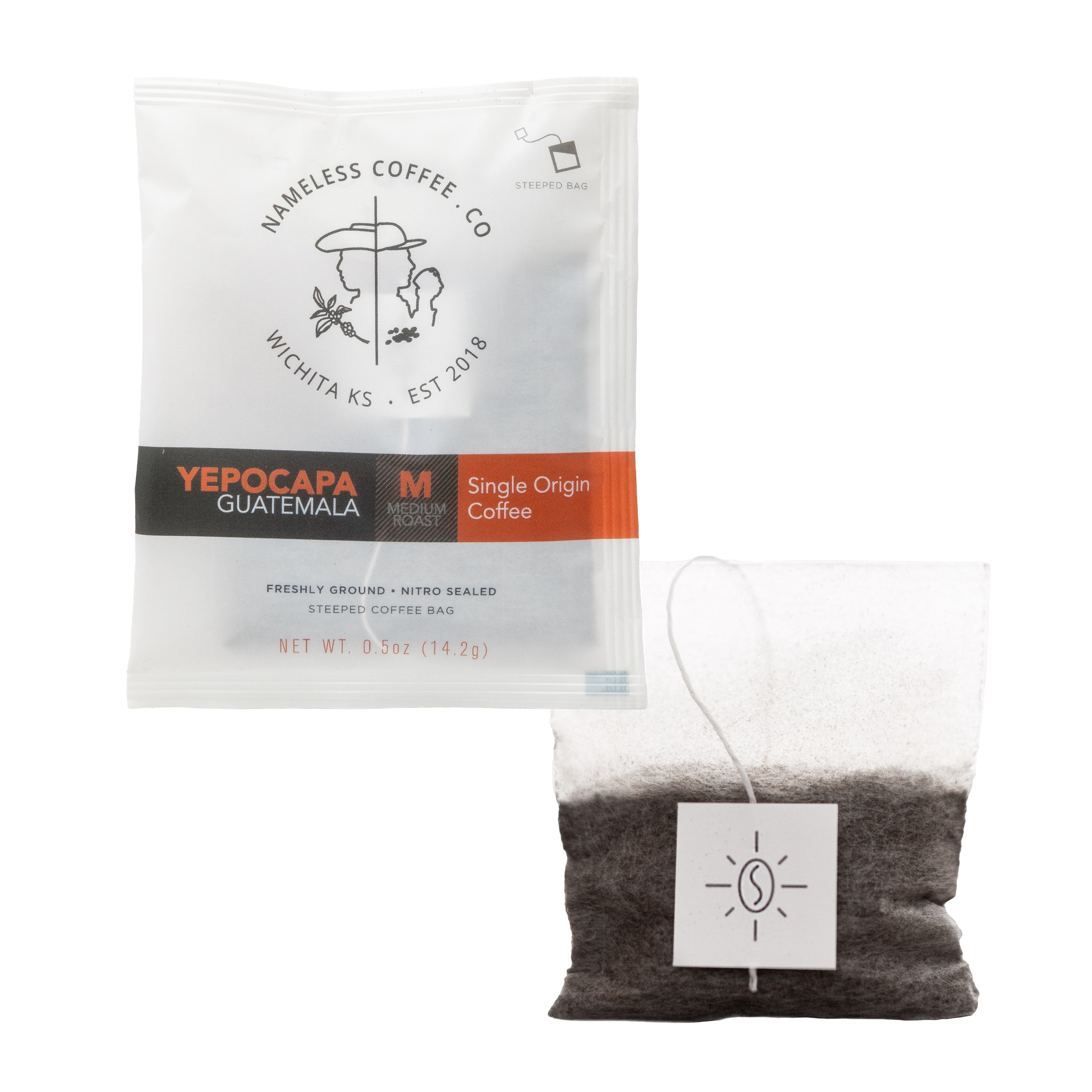 Nameless Coffee Co Steeped Coffee Packs, Yepocapa Medium Roast, Set of ...