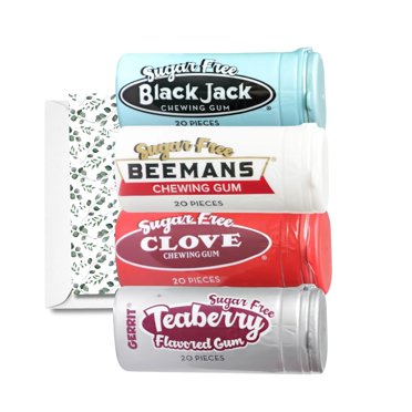 Retro Chewing Gum Variety Pack - Black Jack, Beeman's, Clove, Teaberry ...