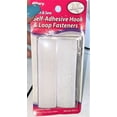 Allary Self-Adhesive Hook And Loop Fasteners 8/Pkg-White .75"X3.5 ...