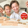 Math Domino Game for 1st & 2nd Grade | Wooden Algebra Dominoes Plus ...