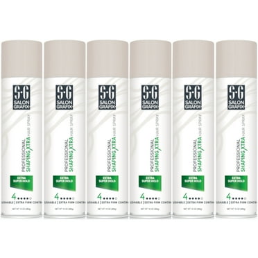 Salon Grafix Extra Super Hold Hairspray, 10 Oz, 3 Pack, Long-Lasting ...