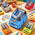 Dual Hole Pencil Sharpener, Car Shaped Manual Sharpener for Kids,Back ...