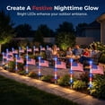 Solar American Flag Pathway Lights 8 Pack, 4th of July Decorations ...