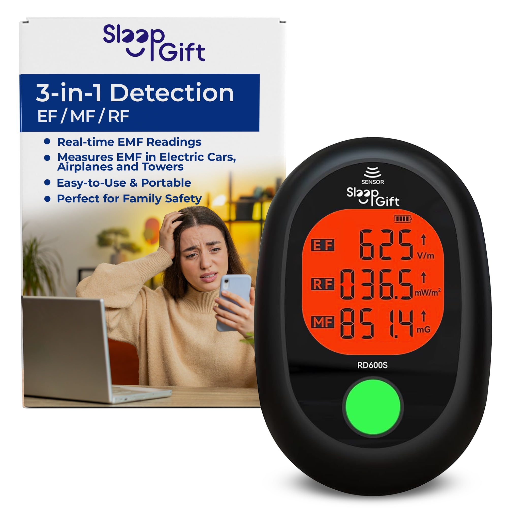 Click here for Sleepgift Emf Reader  Radiation Tester  Portable A... prices