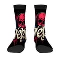 Bold Edgy Skull Design Socks 2 Pairs of Unisex Trendy Mixed Color Socks ...