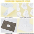 1Bag 20 Sheets 2 Colors Heart & Rectangle Paper Self-Adhesive Embossed ...