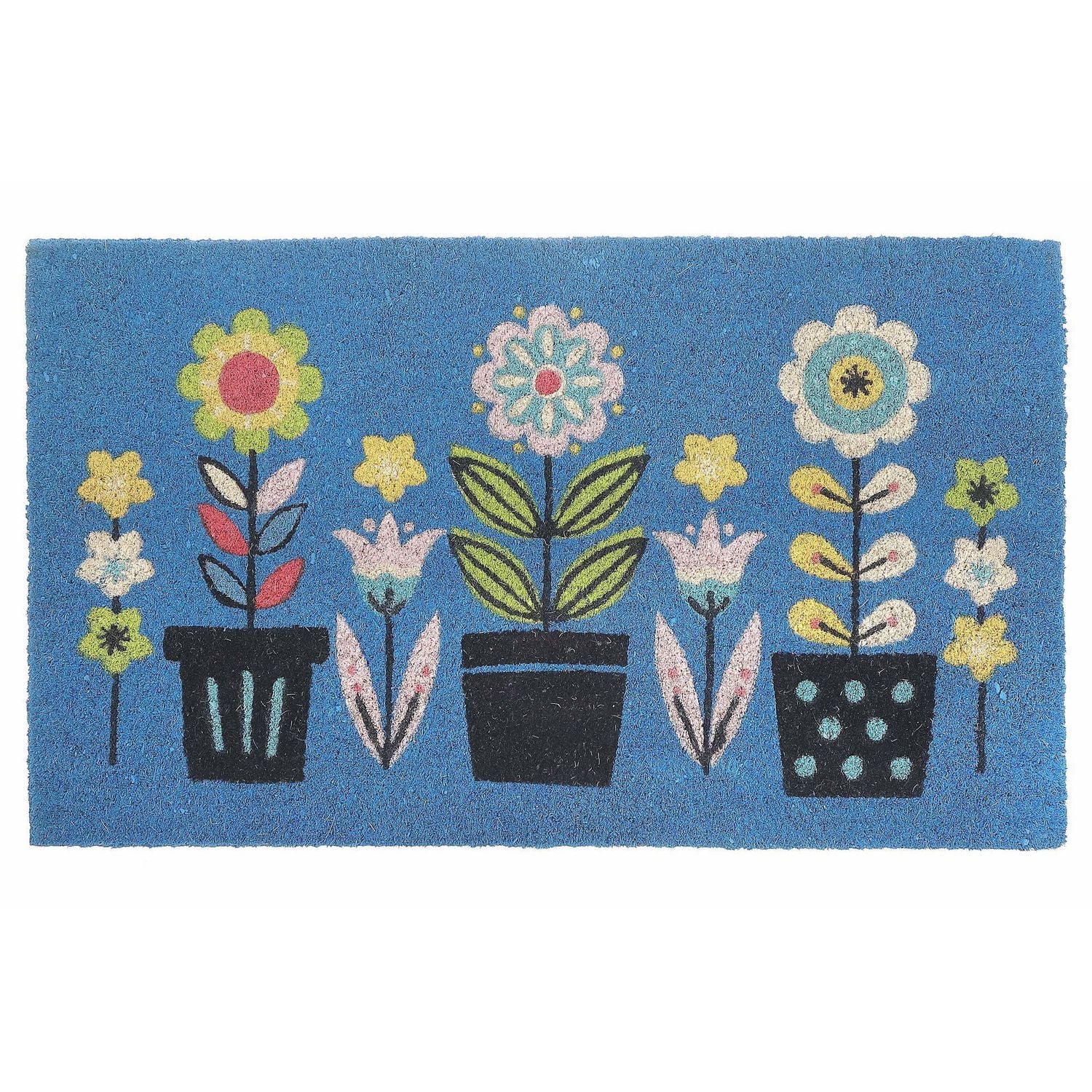 Click here for Ih Casadécor Coir Door Mat Triple Florals 18 X 30... prices
