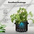 10-Pack 5 Gallon Grow Bags, Heavy Duty Aeration Fabric Pots with ...