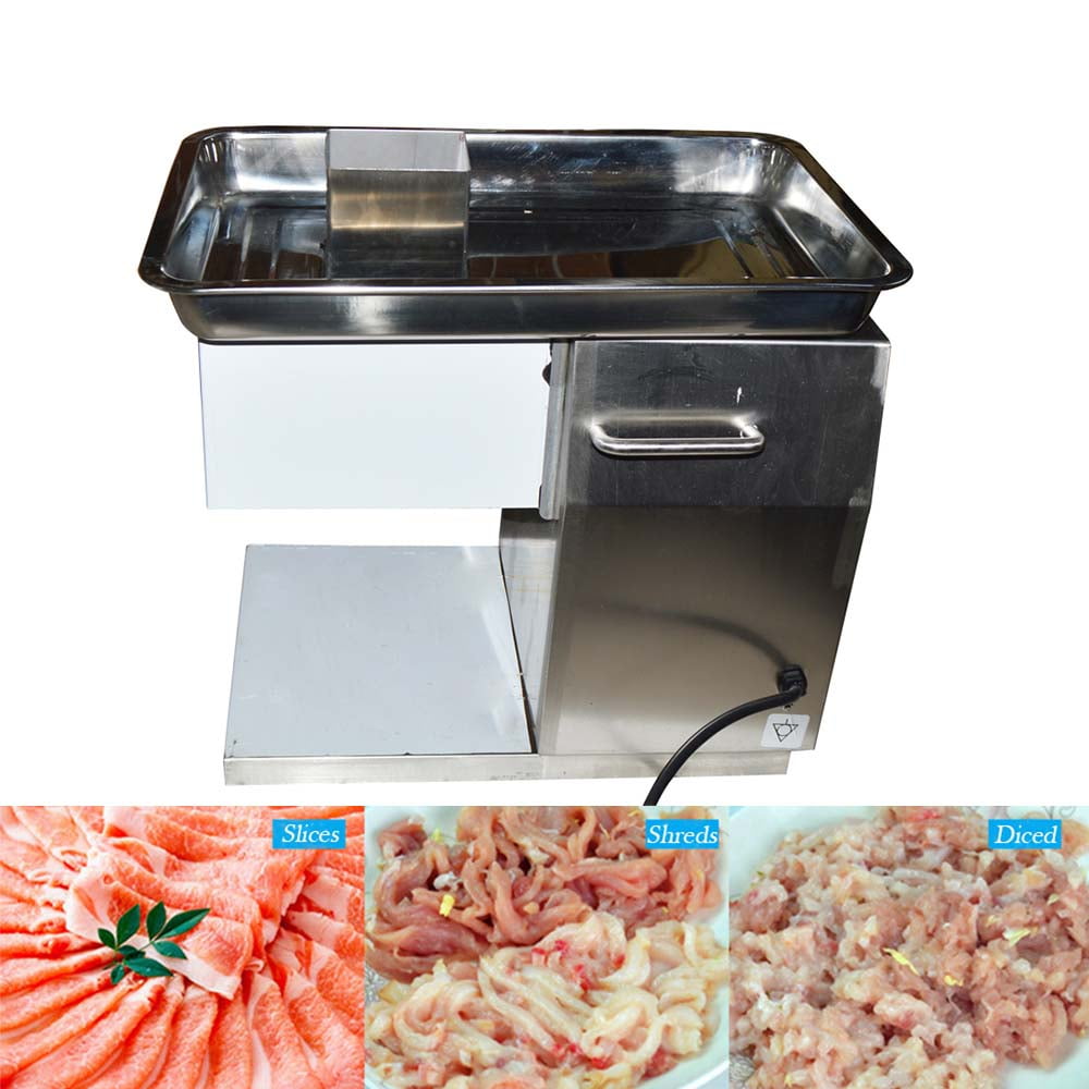 EQCOTWEA Commercial QX 5mm Shredded Meat Cutter Steak Beef Pork Slicer ...