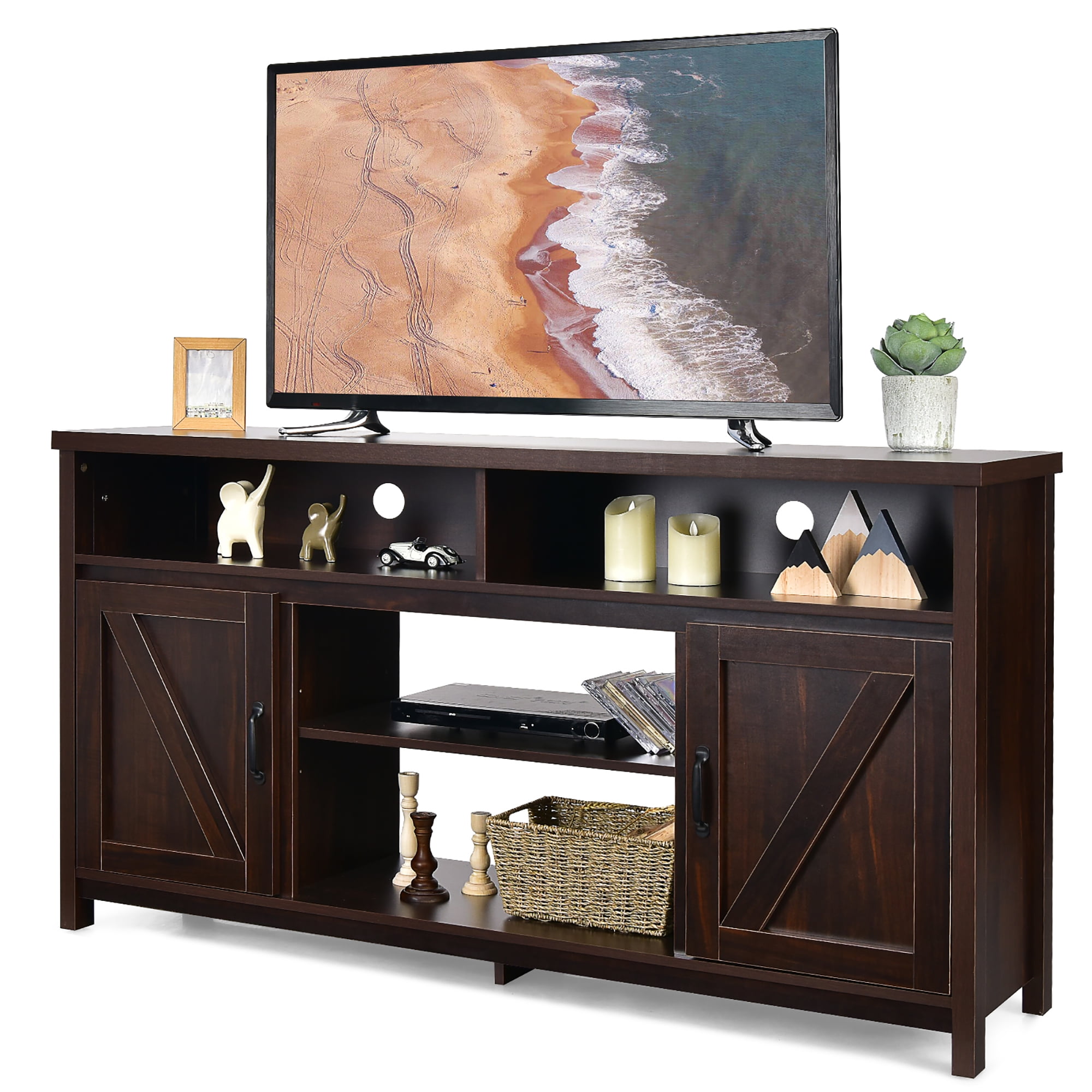 Click here for Costway 59 Tv Stand Media Center Console Cabinet W... prices