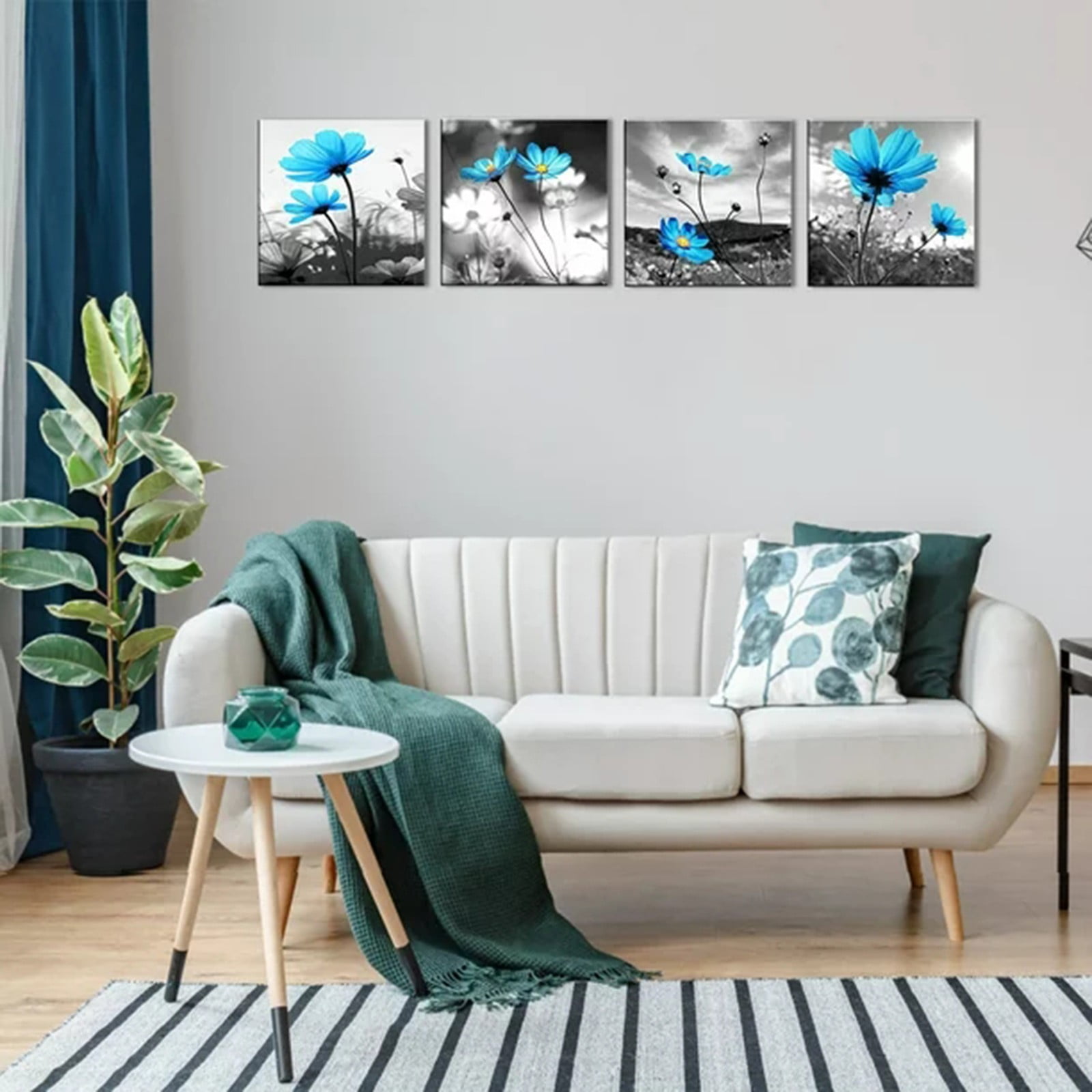 Click here for Clearance! Shishian Room Decor Aesthetic 4pcs Blue... prices