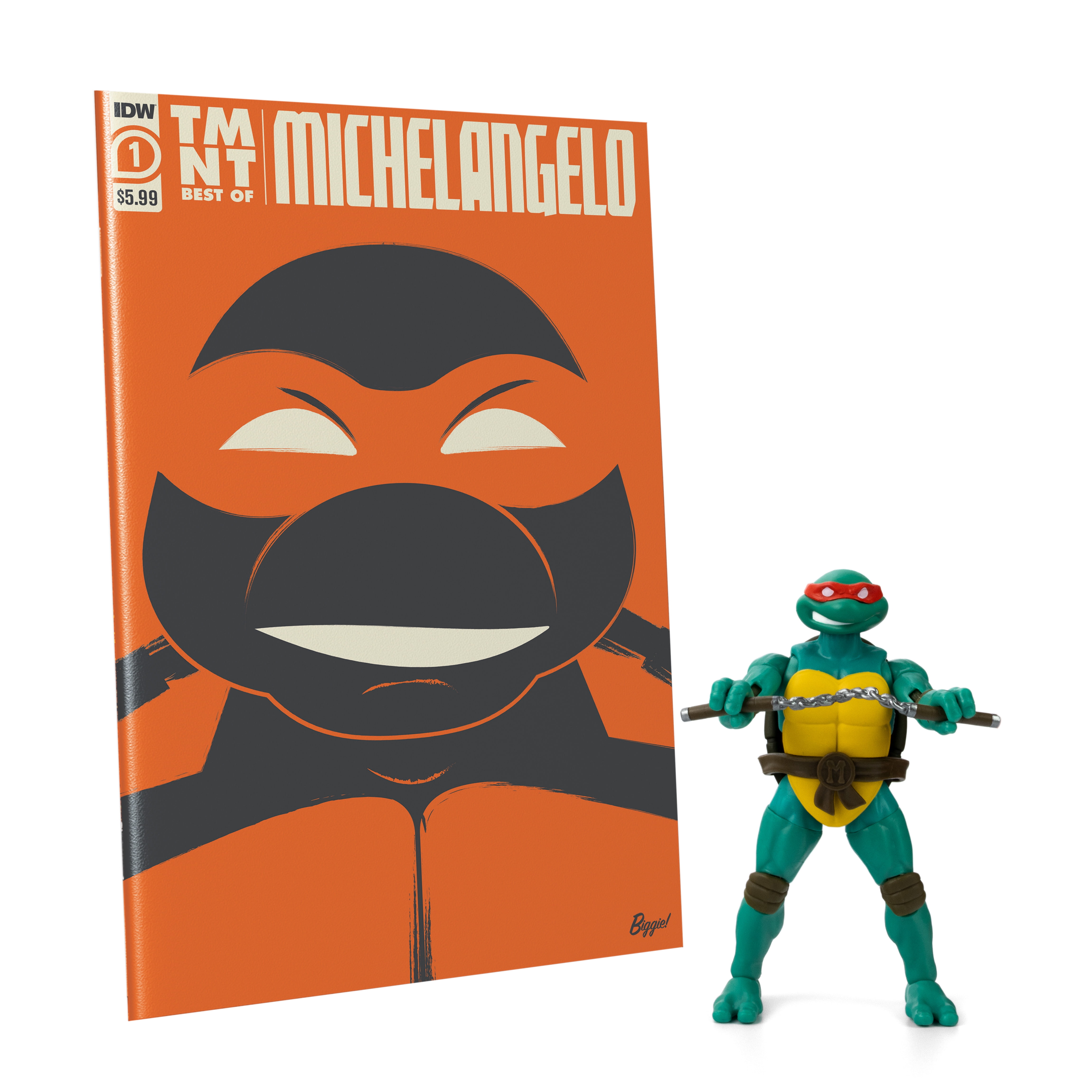 TMNT Best of Michelangelo IDW Comic Book & Action Figure Set - The ...