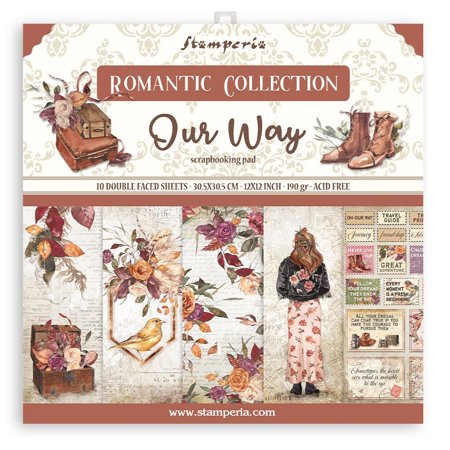 Stamperia Double-Sided Paper Pad 12"X12" 10/Pkg-Our Way, 10 Designs/1 ...