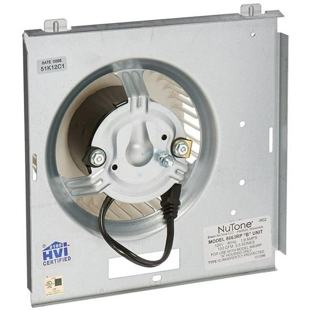 Broan NuTone S97017705 Service 8663RP Power Unit Assembly - Walmart.com ...