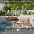 1 Pack Outdoor Waterproof Throw Pillows for Head,Pink Flower on Vintage ...