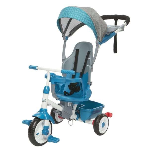 Little Tikes Perfect Fit 4-in-1 Trike in Teal, Convertible Tricycle for ...