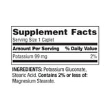 Spring Valley Potassium Heart Health Dietary Supplement Caplets, 99 mg ...