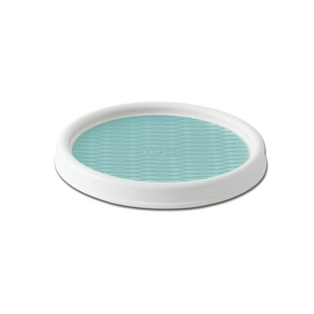 Copco 9 inch Lazy Susan, 9-inch, White/Aqua - Walmart.com