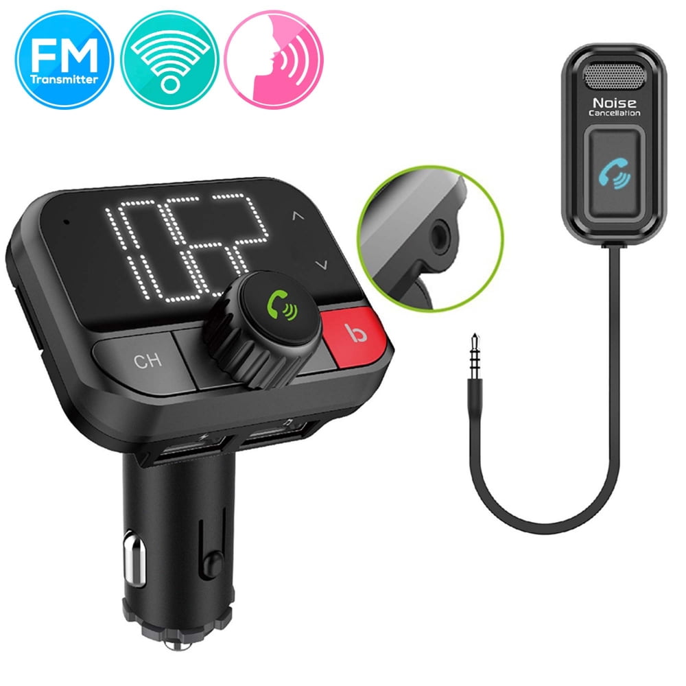 Pyle 4 Way Stereo Car Music Streaming, Portable Car Music Transmitter ...