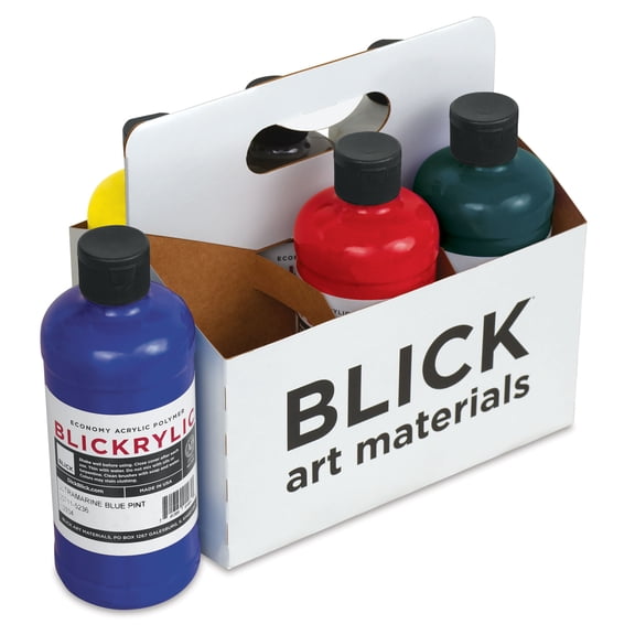 Blickrylic Student Acrylics - Set of 6, Mixing Color Set, Pints ...