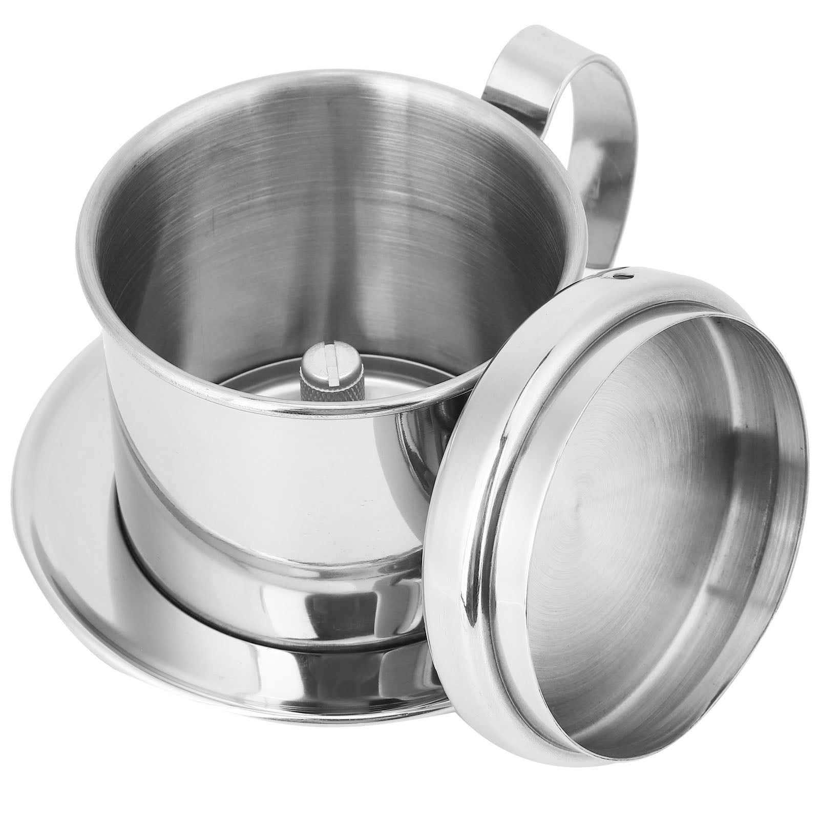 Cergrey Drip Coffee Filter Pot Silver 304 Stainless Steel Hhousehold ...