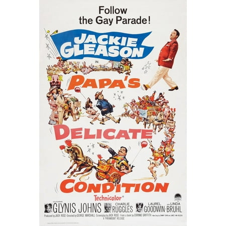 Papa'S Delicate Condition Us Poster Art Center: Jackie Gleason; Bottom ...