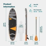 PROMARINE 10' Wide Inflatable SUP with Adjustable Paddle, Carry Bag ...