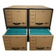 UOFFICE Quick Stack Drawer File Boxes, 24" x 12.5" x 10.5", 4 Pack ...