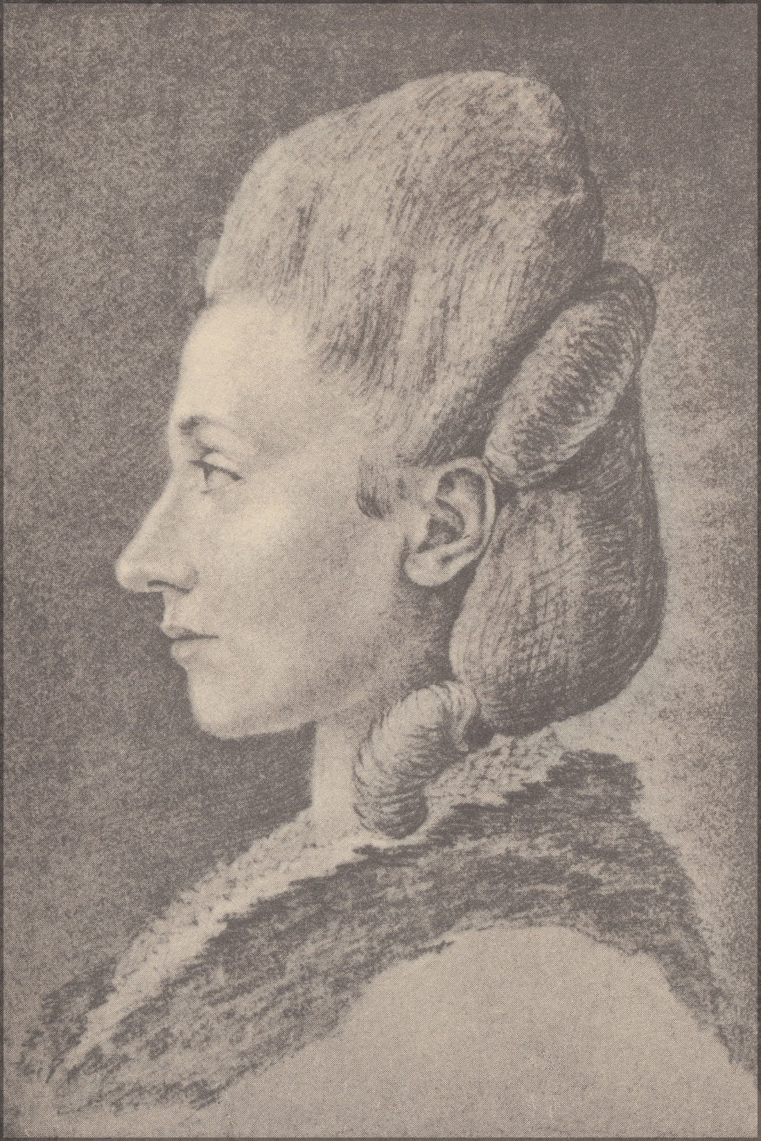 24"x36" Gallery Poster, Goethe Frauenbildnis, Stein, Charlotte von ...