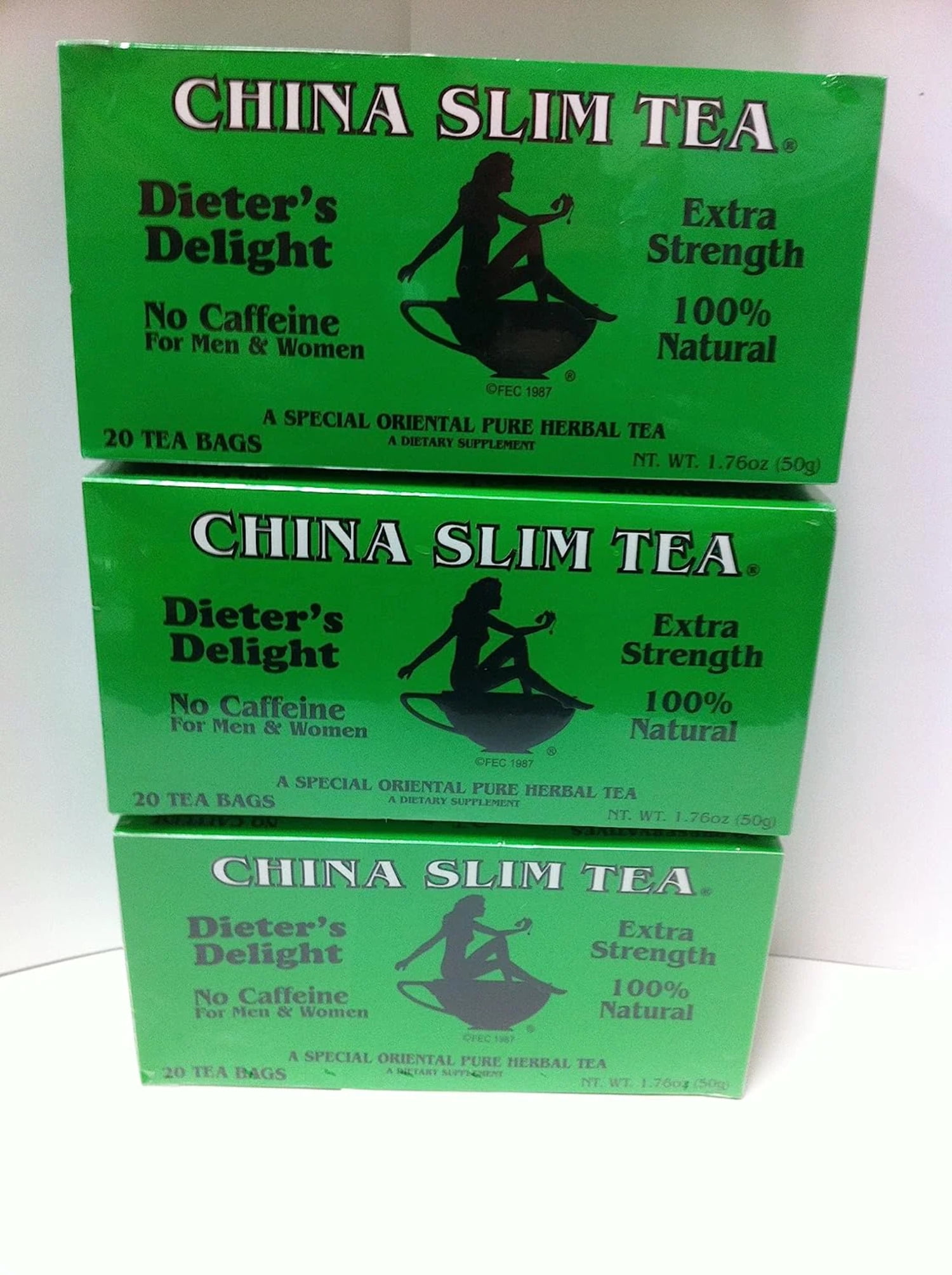 3 China Slim Tea Value Pack 60 Bags (3 Boxes X 20 Bags/Per Box) China ...