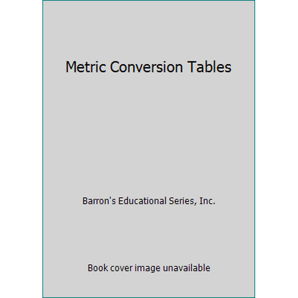Metric Conversion Formulas