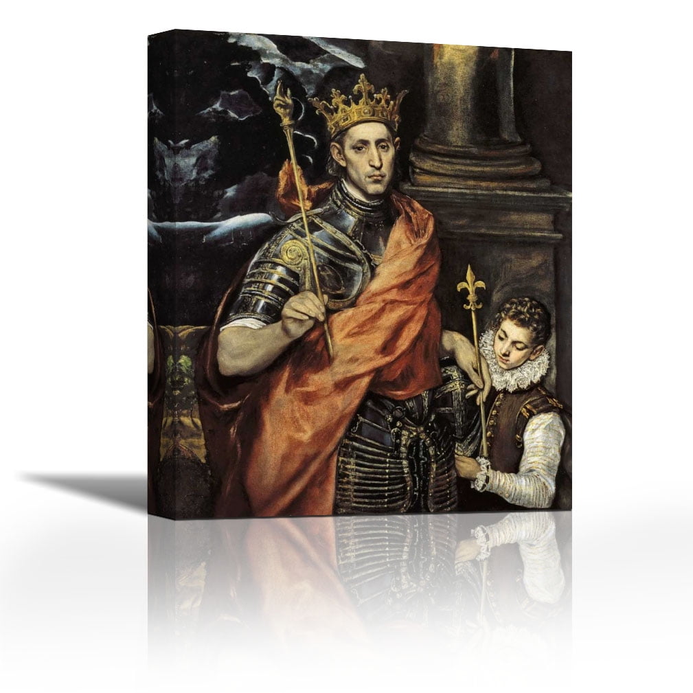 Saint Louis King Of France With A Page - Contemporary Fine Art Giclee ...