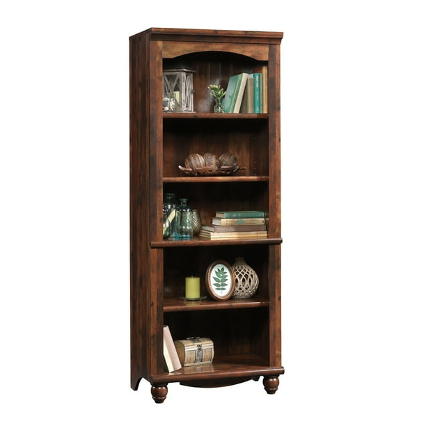 Sauder Harbor View 72" Library Bookcase, Curado Cherry Finish - Walmart.com