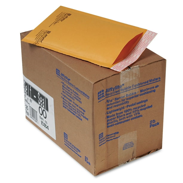 Sealed Air JiffyLite Cellular Cushioned Mailer, #00, 5"x10", 25 pack ...