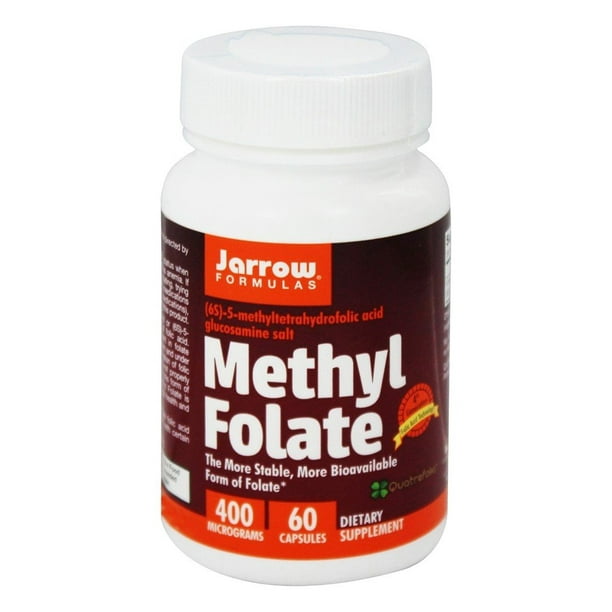 Jarrow Formulas - Methyl Folate Extra Strength 400 mcg. - 60 Vegetable ...