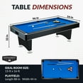 Hathaway Hustler Pool Table with Blue Felt, 96-in L x 54-in W - Walmart.com