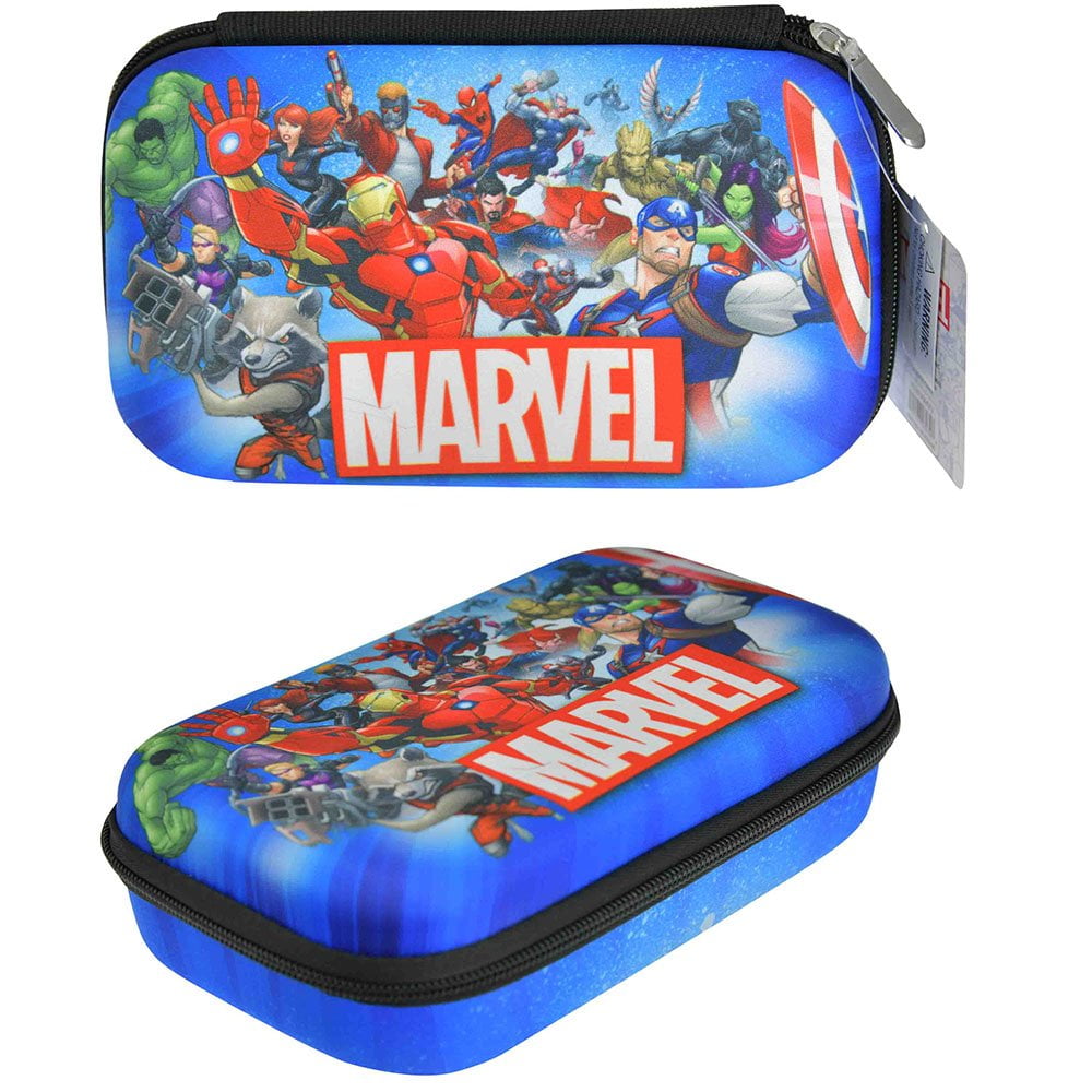 Avengers Molded EVA Pencil Case & Avengers 12pk Pencil in Poly Bag ...