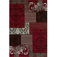Handcraft Rugs - Red, Gray, Silver, Black, Abstract Area Rug Modern ...