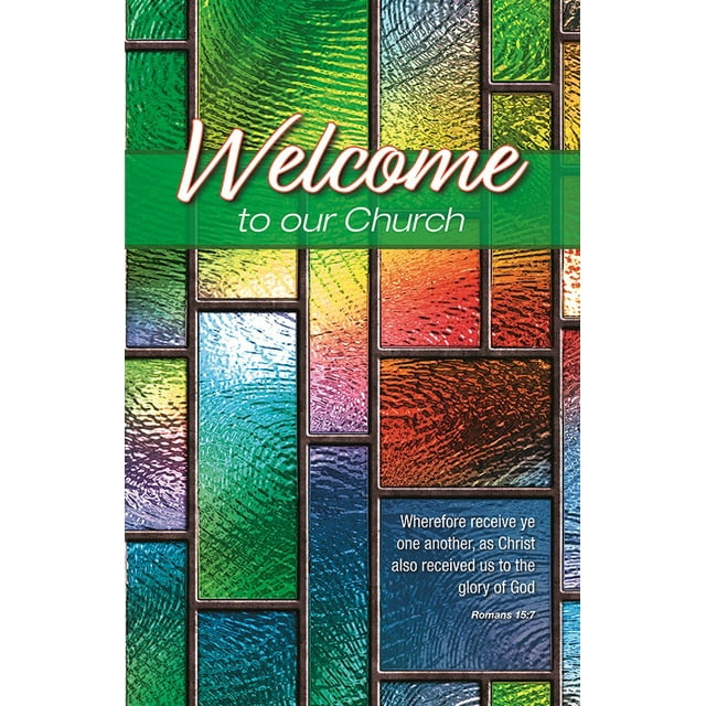 Bulletin-Welcome To Our Church/Stained Glass (#AW4957) (Pack Of 100 ...