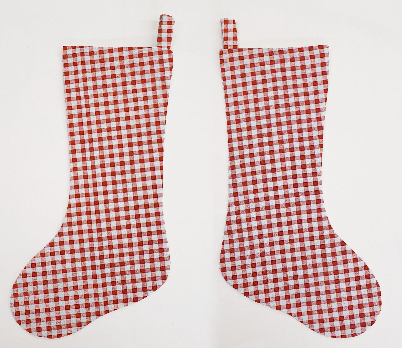 Red & White Checked Gingham Christmas Stocking by Penny's Needful ...