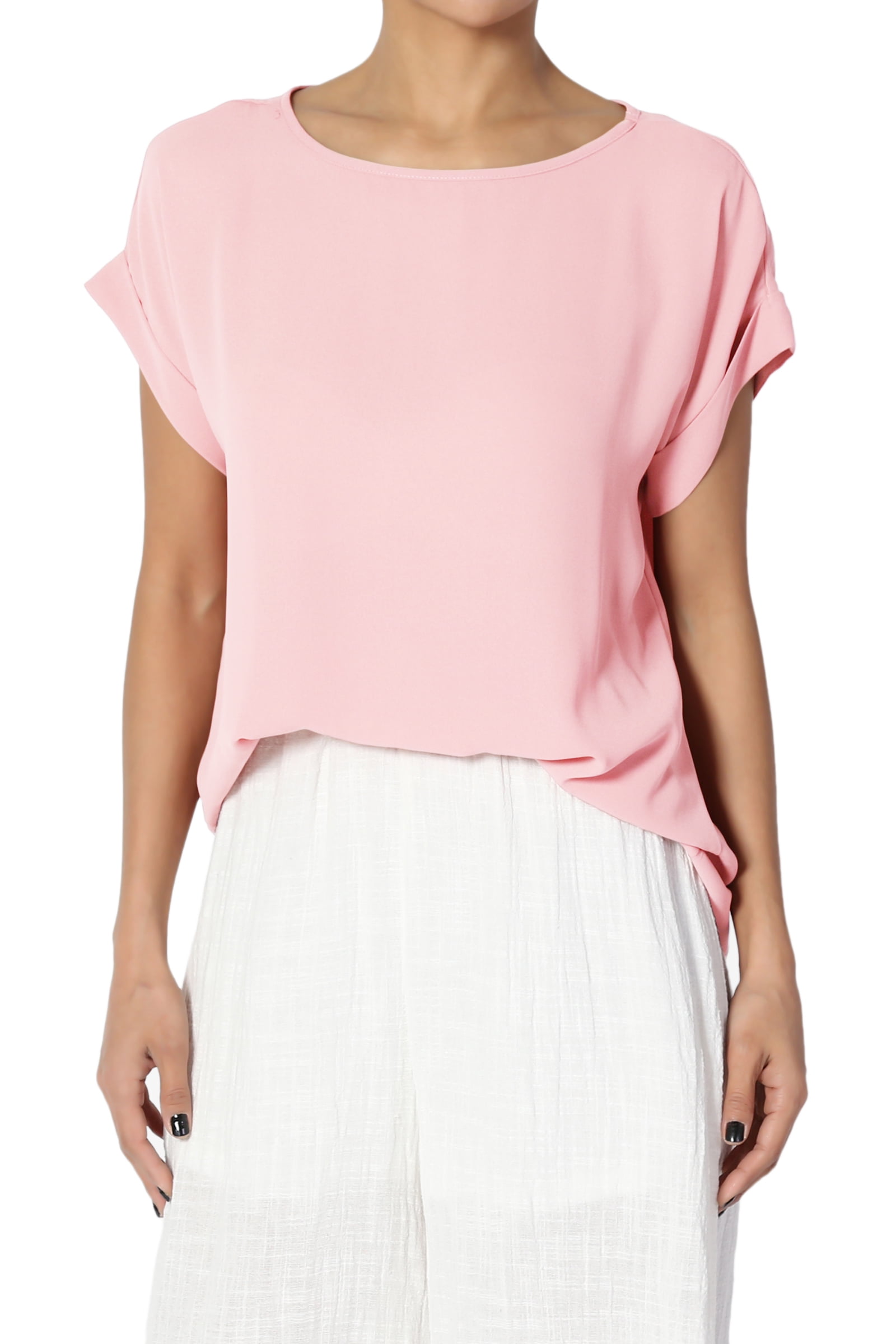 TheMogan - TheMogan Women's S~3XL Cuffed Dolman Short Sleeve Loose ... TheMogan - TheMogan Women's S~3XL Cuffed Dolman Short Sleeve Loose ...