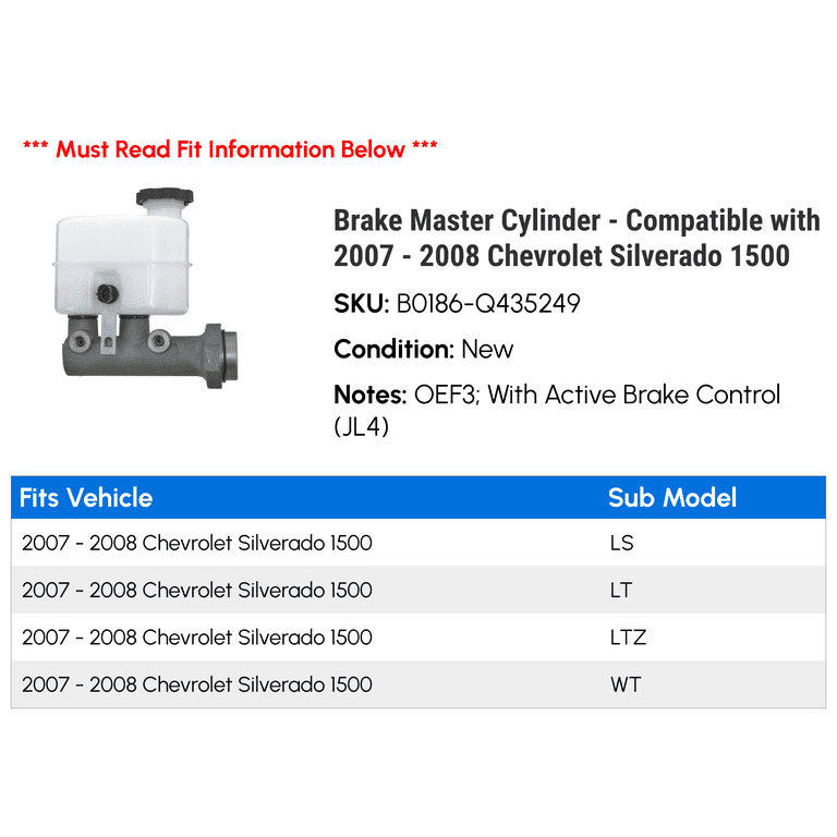 2007 Chevy Silverado Brake Master Cylinder Diagram Hydroboost Install,