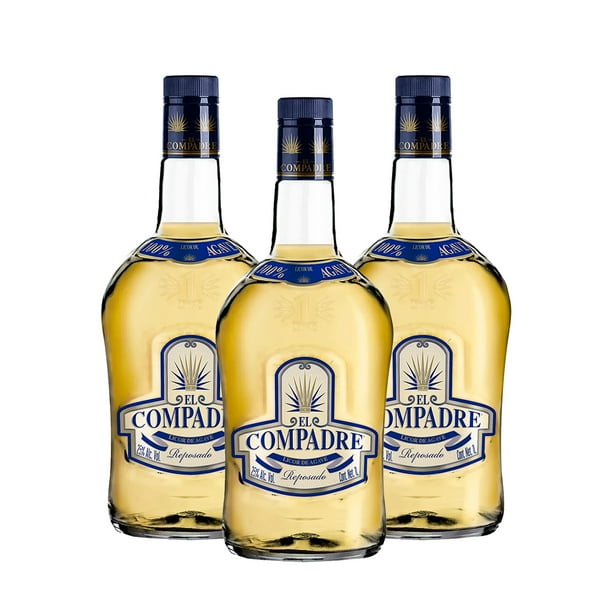 Pack De 3 Licor De Agave El Compadre 1Lt | Bodega Aurrera en línea