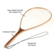 Landing Fish Net- Fly Fishing Equipment, Clear Rubber Mesh and Wooden ...