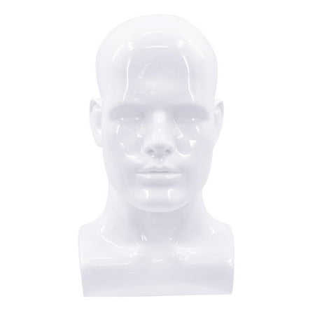Justharion PVC Male Mannequin Head Display Head Head Wig Mannequin ...