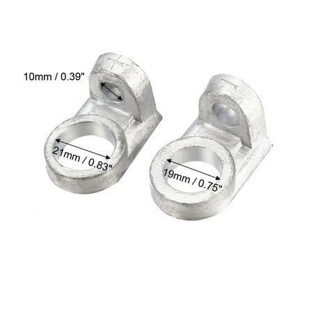 L Shape Car Battery Terminal Positive Negative Clamp Set Lead 2 Pairs ...